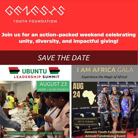 2024 I Am Africa Gala And Ubuntu Leadership Summit Genesis Youth