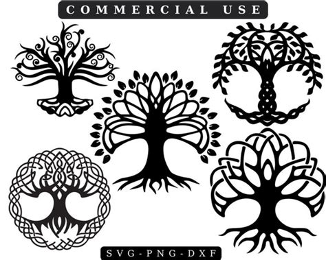 Tree Of Life SVG Tree Svg Tree Of Life Png Tree Silhouette Etsy