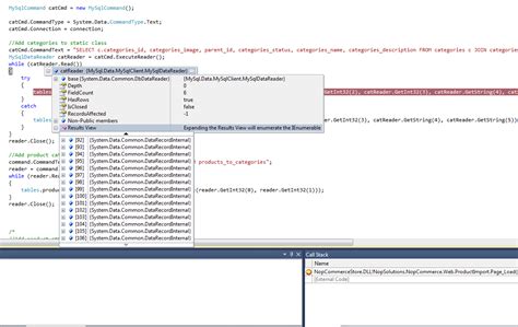Net Mysql Query Missing Records In C Stack Overflow