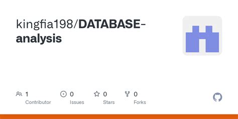 Github Kingfia198database Analysis