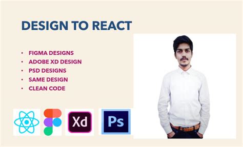 Convert Psdai Figma And Xd To React By Fedijan Fiverr