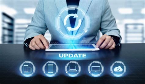 Update Software Computer Program Upgrade Business Technology Internet Concept Stock Image