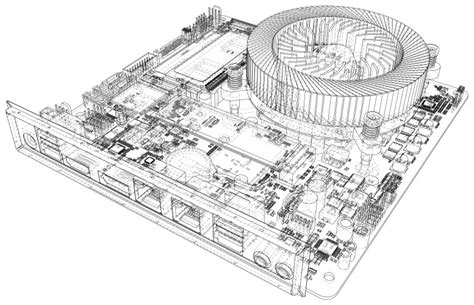 4k Ultra Hd With Electronic Circuit Royalty Free Vector