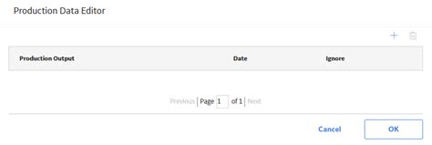 Create A Production Analysis From Manually Entered Data