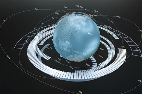 Hud 요소와 3d 렌더링 데이터 및 지구 그래픽 0명에 대한 스톡 사진 및 기타 이미지 0명 3차원 형태 5g Istock