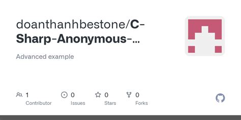 github doanthanhbestone c sharp anonymous methods advanced example