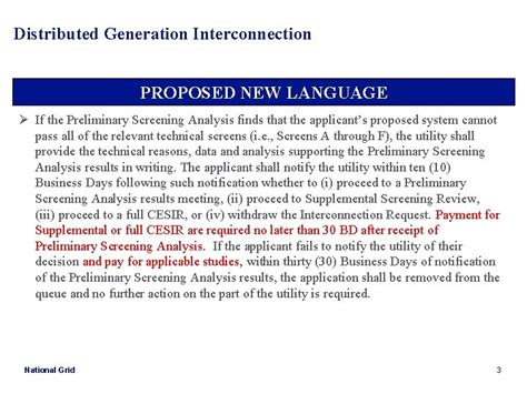 Distributed Generation Interconnection Proposed 2020 Sir Update Distributed