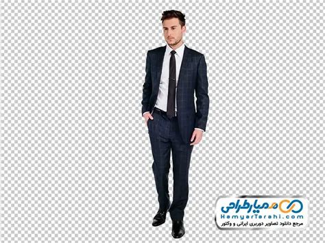 دانلود عکس Png مرد جوان با کت و شلوار مشکی 08053502