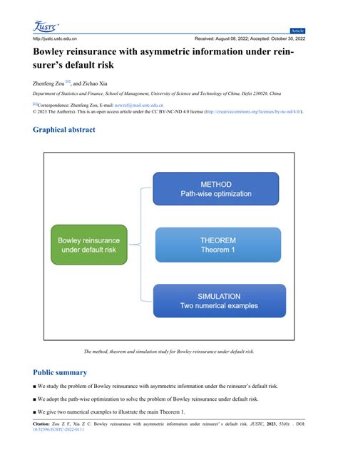 Pdf Bowley Reinsurance With Asymmetric Information Under Reinsurers