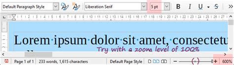 Correcting Abnormal Large Text Appearance And Lack Of Word Wrap English Ask LibreOffice