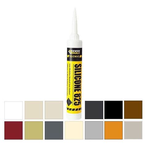 Everbuild Tecnic 825 Alcoxy Silicone Sealant 380ml Pack Of 3 Store