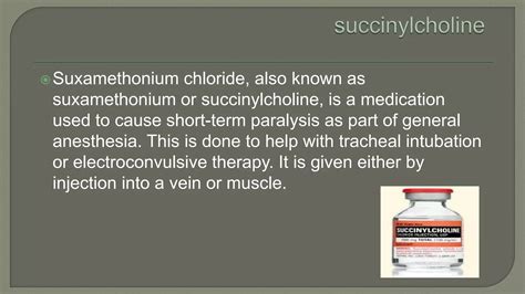 Neuromuscular Blocking Agents Ppt