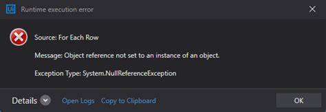 Capture Uipath Runtime Execution Error During Rpa Execution Help Uipath Community Forum