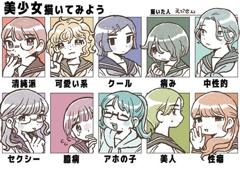 美少女描いてみよう えびせんの漫画