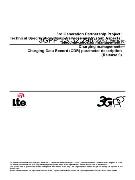 3gpp Cdr Specifications Pdf Ip Multimedia Subsystem Session Initiation Protocol