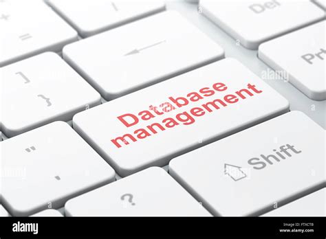 programming concept database management on computer keyboard