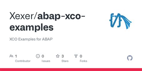 Github Xexer Abap Xco Examples Xco Examples For Abap