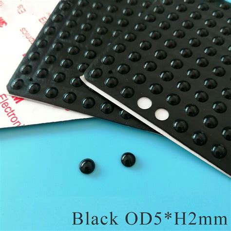 100pcs 5mm 2mm Self Adhesive Soft Anti Slip Bumper Grandado