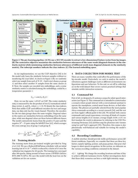 Liplearner Customizable Silent Speech Interactions On Mobile Devices Deepai