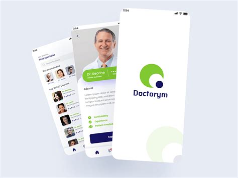 doctor app ui design project behance