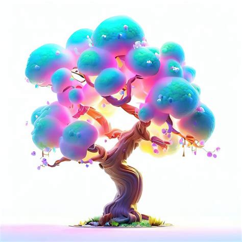 Premium AI Image A Tree With Many Colorful Balls On It