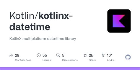 Github Kotlinkotlinx Datetime Kotlinx Multiplatform Datetime Library
