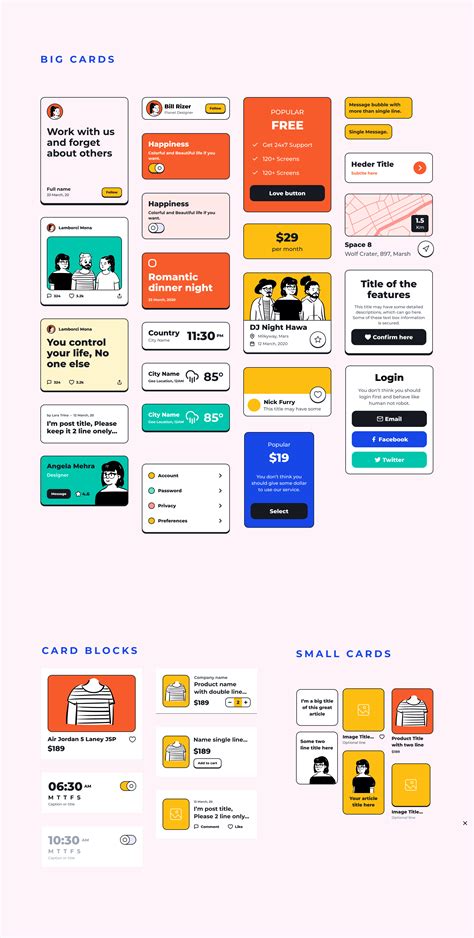 Contra Open Source Wireframe Kit Uistore Design