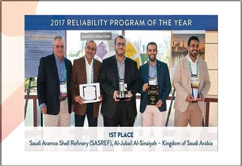 Emerson Award Of The Best Reliability Program 2017