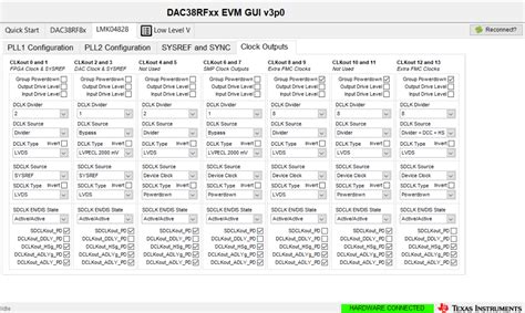 DAC RF EVM Does Not Sync When Using Provided KCU Example Design Data Converters Forum