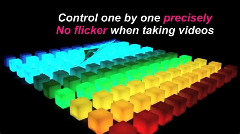 Wireless Dmx 512 Control Led Cube Led Furniture Dmx Lighting Furniture Youtube