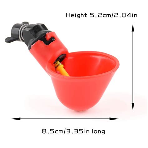 Set De 10 Adapatoare Automata Pasari Cafuneplus® Gaini Cu Spiral De Gaurire Plastic Rosu