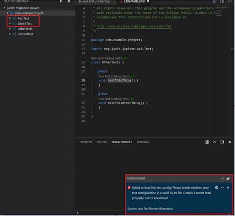 Failed To Load Test Config Cannot Read Property Uri Of Undefined