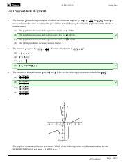 AP Precalculus Unit 1 Progress Check MCQ Part B Course Hero