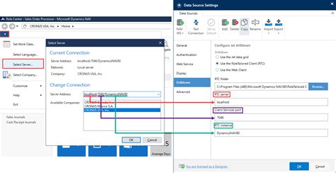 configure drilldown settings for dynamics nav 2013 2018 and dynamics