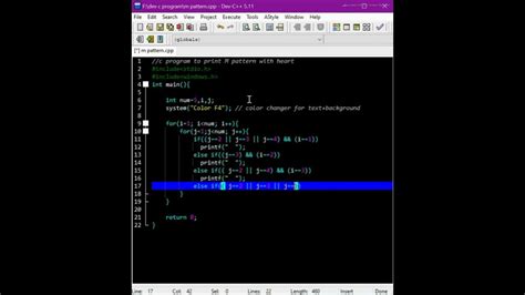 Print Ⓜ Pattern With ♥ Coding Codinglife Shorts Viral Viralshorts
