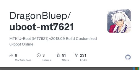GitHub DragonBluep Uboot Mt7621 MTK U Boot MT7621 V2018 09 Build Customized U Boot Online