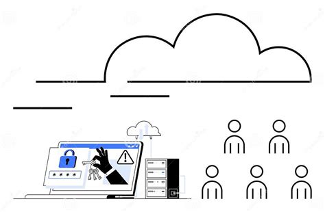Securing Cloud Data Protecting Against Cyber Threats Unauthorized Access And Data Loss Stock