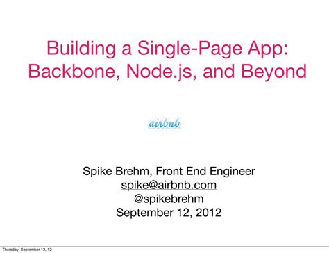 Pdf Building A Single Page App Backbone Nodejs And Beyond Dokumentips