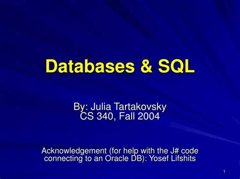 PPT Databases SQL PowerPoint Presentation Free Download ID