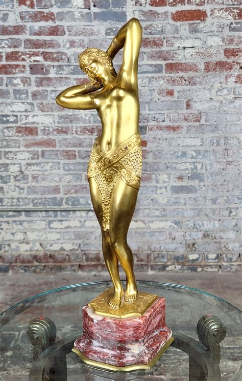 Chiparus Egyptian Dancer Original 1920s Art Deco Gilt Bronze Sculture