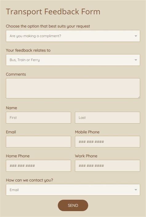 Delivery Request Form Template 123formbuilder