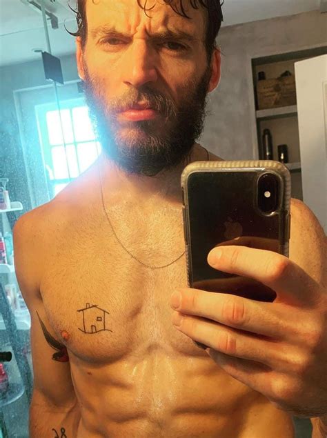 Laura Haddock Hot British Men Finnick Odair Sam Claflin Hairy Chest