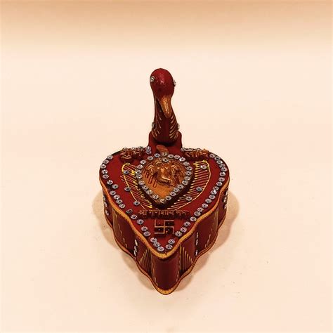 Handmade Wooden Swan Tika Holder Temple Decor And Pooja Accessory — Diwam Handicrafts