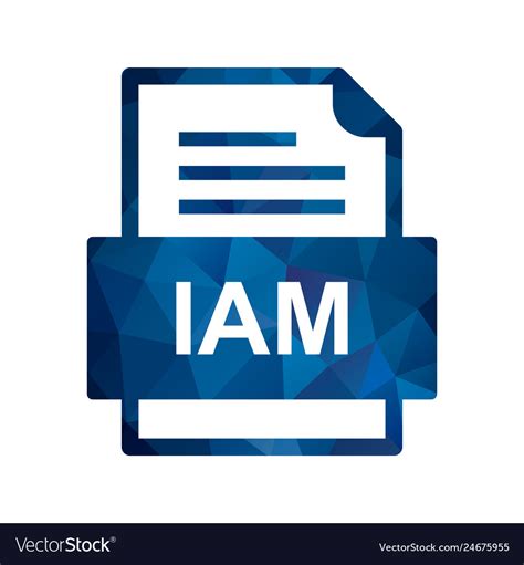 Iam File Document Icon Royalty Free Vector Image