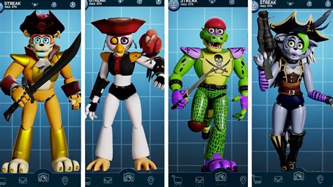 Fnaf Ar Security Breach Pirate Animatronics Workshop Animations Youtube