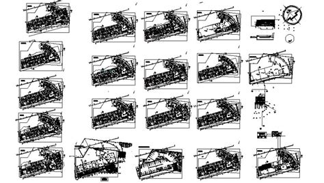 Building Floor Plan Drawings 2d View In Autocad Software