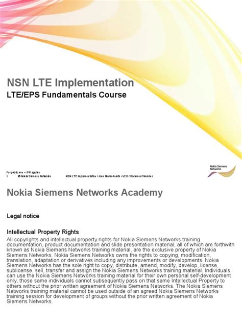 Nsn Lte Implementation Pdf Communication Software Defined Radio