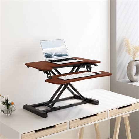 Flexispot Desk Converter With Removable Keyboard Tray And Reviews Wayfair Canada