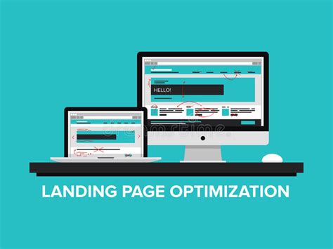 A B Testing Optimization In Website Design Vector Illustration Stock Vector Illustration Of