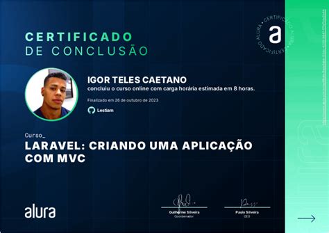 Gostaria De Compartilhar Que Recebi Uma Nova Certificação Laravel